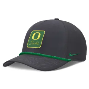 Nike Oregon Legacy Letter Rise Dri-fit College A-frame Adjustable Hat - Grey
