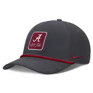 Nike Alabama Legacy Letter Rise Dri-fit College A-frame Adjustable Hat - Grey