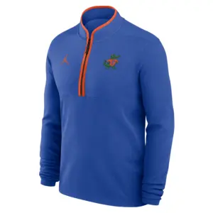 Nike Florida Courtside Jordan Brand Dri-fit College Half-zip Top - Blue