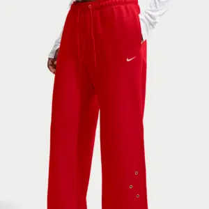 Nike Studio Fleece Weight Mid-rise Wide-leg Pants