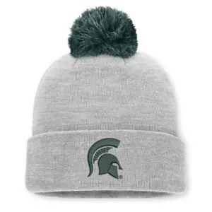 Nike Michigan State Peak College Cuffed Beanie - Grey