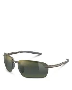 Maui Jim Rectangular Sunglasses, 65mm - Grey