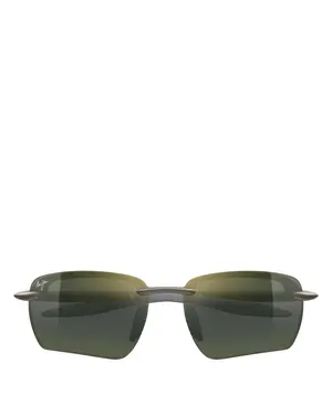 Maui Jim Rectangular Sunglasses, 65mm