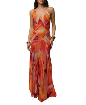 JLUXLABEL Prism Tide Maxi Dress - Red