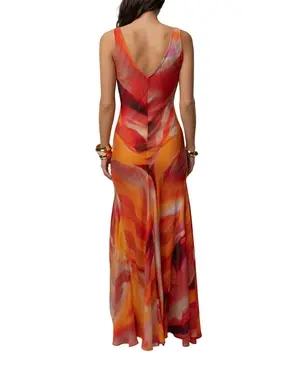 JLUXLABEL Prism Tide Maxi Dress - Red
