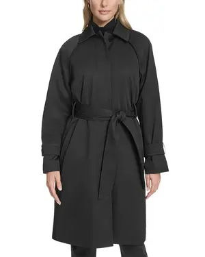 Cole Haan Insulated Twill Rain Coat