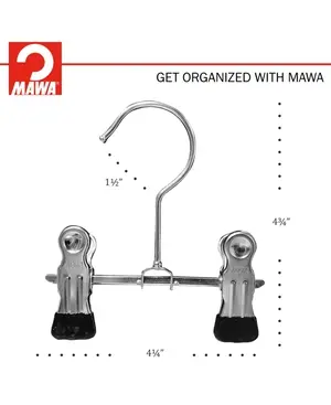 MAWA Two Clip Boot Hanger, Extra Strong Clips, Set Of 5