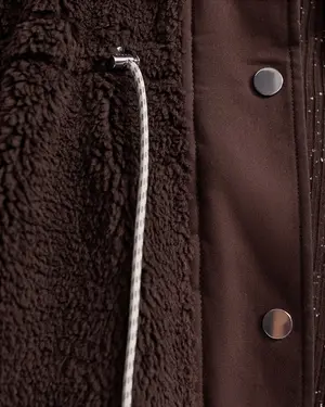 Varley Jamie Sherpa Coat - Coffee Bean