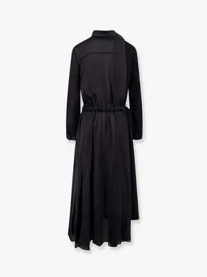 Sacai Dress With Satin Inserts