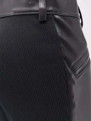 Sacai Faux Leather Trousers