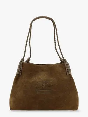Etro Libra S Arnica Suede Shopping Bag - Brown