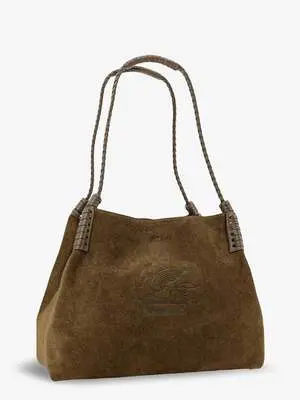 Etro Libra S Arnica Suede Shopping Bag - Brown