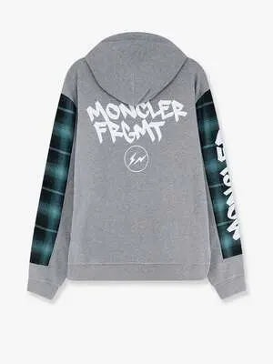 Moncler Cotton Zipup Hoodie - Grey