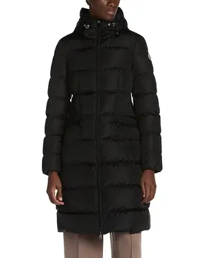 Moncler Avocette Down Long Puffer Coat - Black