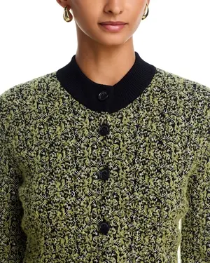 Brandon Maxwell Aubrey Shrunken Cardigan