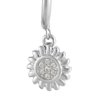 ATOLEA Helios Hoop Earrings - Silver