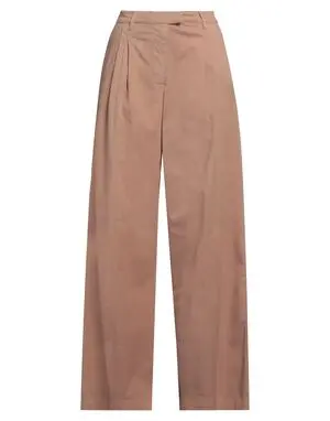 Pinko Pants Light Brown Size Cotton, Elastane