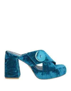 JEANNOT Sandals Deep Teal Size Textile Fibers