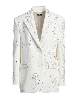 Elisabetta Franchi Blazer Ivory Size Polyester, Elastane - White