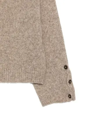 ALYSI Wool Turtle-neck Jumper - Beige