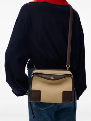 Loewe Amazona 180 Small Leather Handbag - Beige