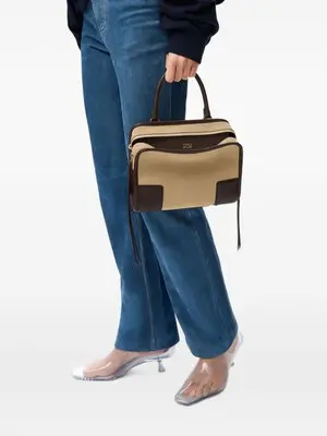 Loewe Amazona 180 Small Leather Handbag - Beige