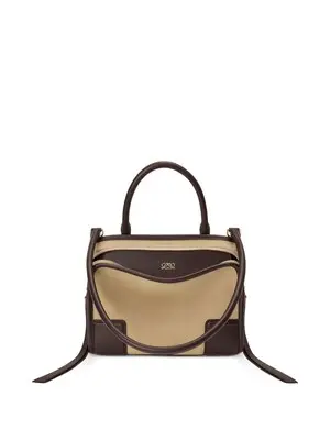 Loewe Amazona 180 Small Leather Handbag - Beige