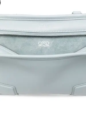 Loewe Amazona 180 Small Leather Handbag - Grey