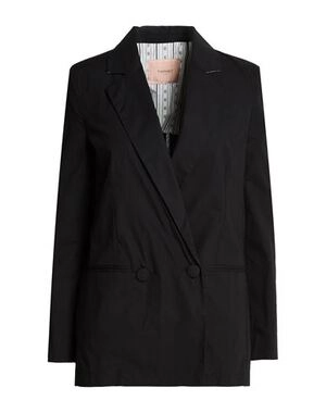 TWINSET Blazer Size Cotton, Elastane