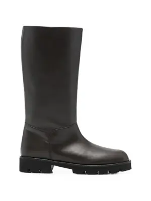 Dear Frances Loch Leather Boots - Brown