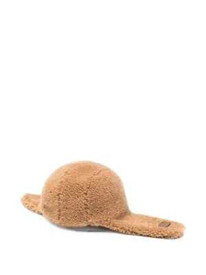 Loewe Aviator Shearling Hat - Brown