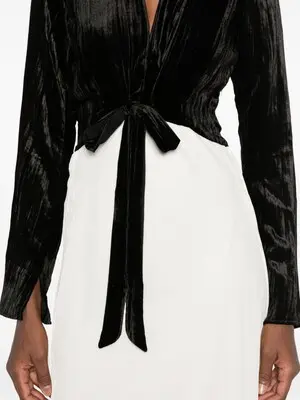 FORTE_FORTE Velvet Long Dress - Black