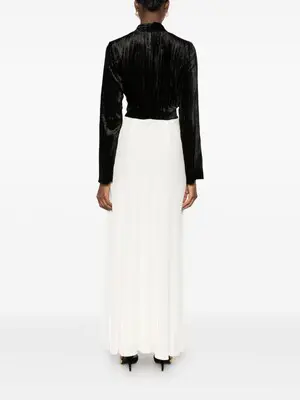 FORTE_FORTE Velvet Long Dress - Black