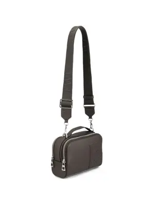 Loewe Camera Mini Leather Crossbody Bag - Grey
