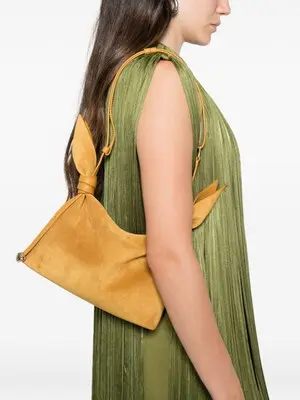 Loewe Scarf Mini Leather Shoulder Bag - Yellow
