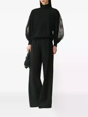Fabiana Filippi Lace-sleeve Sweater - Black