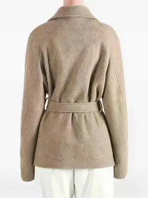 TAIGA TAKAHASHI Belted Notch-lapels Cashmere Jacket