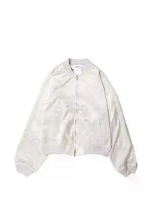 DOUBLET Distressed-effect Satin Jacket