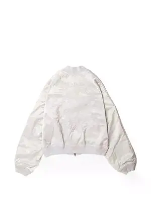DOUBLET Distressed-effect Satin Jacket