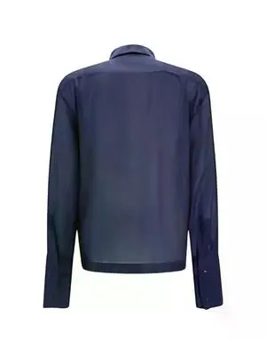 THELATEST Codie Sheer Long-sleeve Shirt - Blue