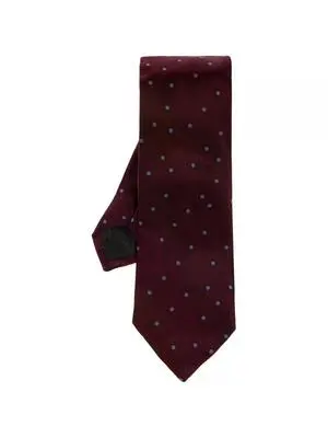 VIVIENNE WESTWOOD Polka-dot Silk Tie - Red