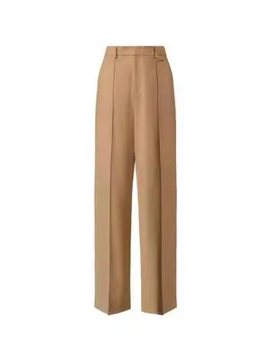 Fabiana Filippi Pressed-crease Wide-leg Trousers - Brown