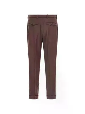 CRUNA Tortona Pleated Trousers - Brown