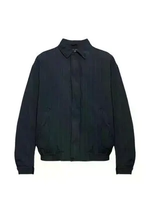 Comme Des Garçons Pinstripe-pattern Jacket - Blue