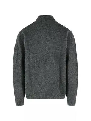 C.P. COMPANY Lens-detail Quarter-zip Sweater