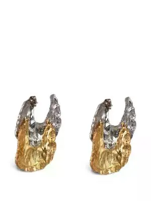 Joanna Laura Constantine Double Petal Crystal-embellished Earrings