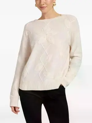 ELENA MIRÒ Floral-intarsia Sweater