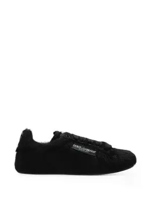 Dolce & Gabbana Fur-textured Sneakers