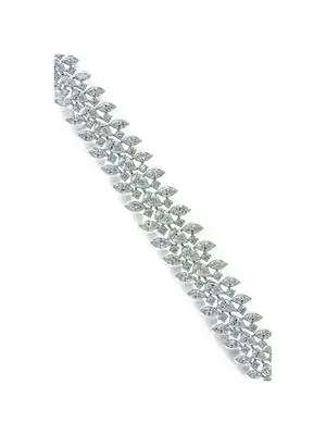 ARZANO Triple-row Diamond Bracelet - Silver