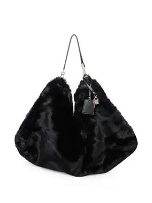 Liu Jo Faux-fur Tote Bag - Black